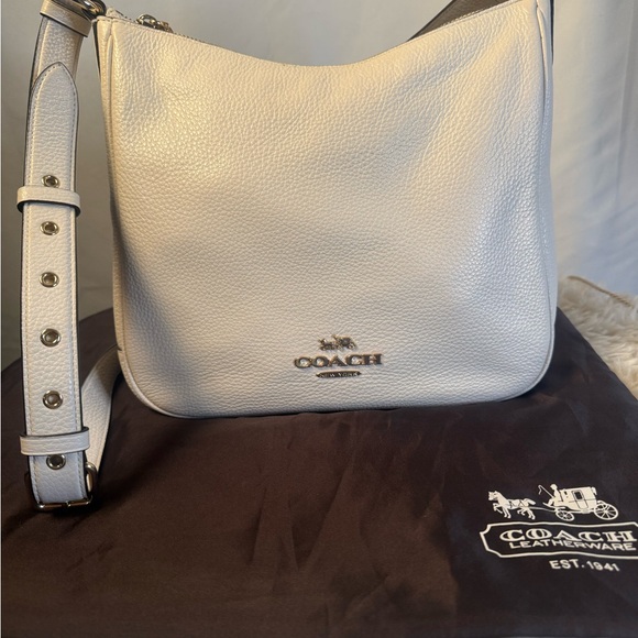 Coach | Bags | Coach Cream Crossbody Leather Bag | Poshmark